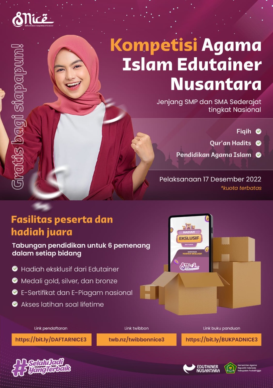 National Islamic Competition Edutainer (NICE #3) – Olimpiade Update